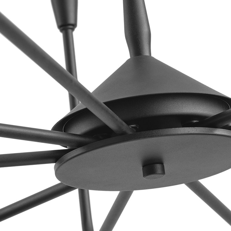 Laurel Foundry Modern Farmhouse® Bollinger 9-Light Farmhouse Rustic Industrial Modern Candle ...